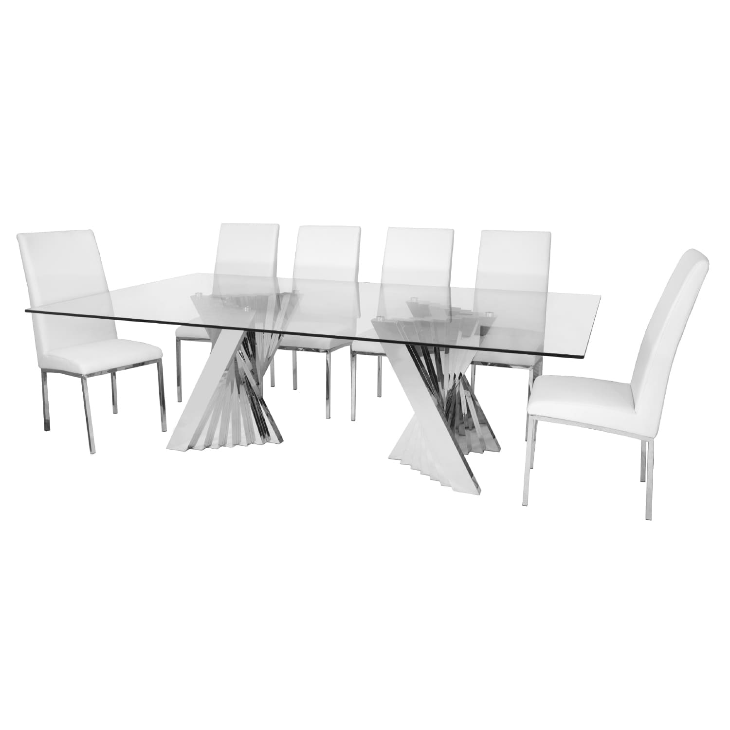 LUXOR STAINLESS STEEL DINING TABLE Piccola